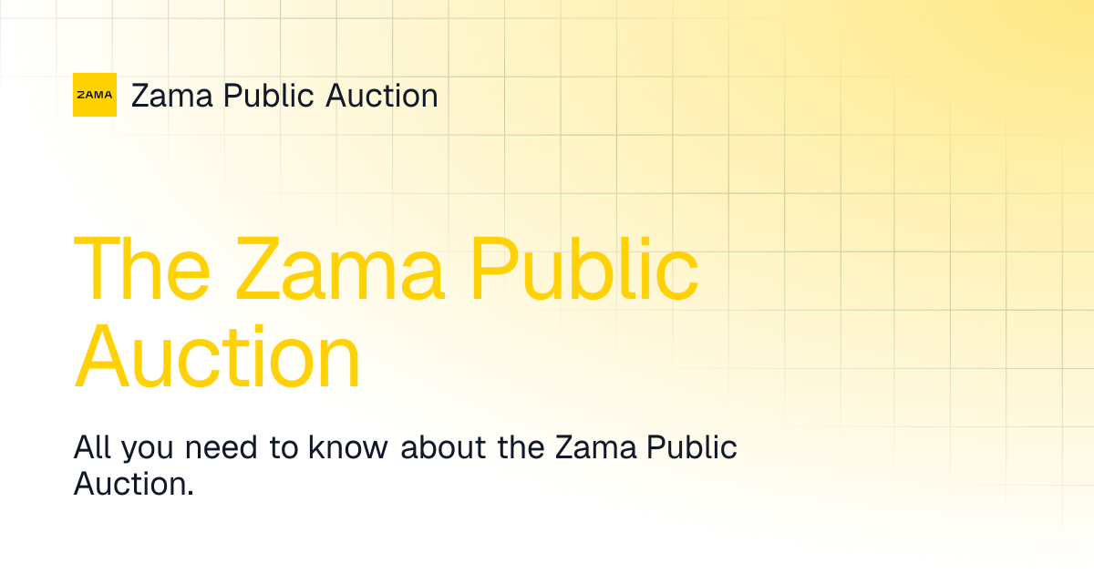 The Zama Public Auction | Zama Public Auction